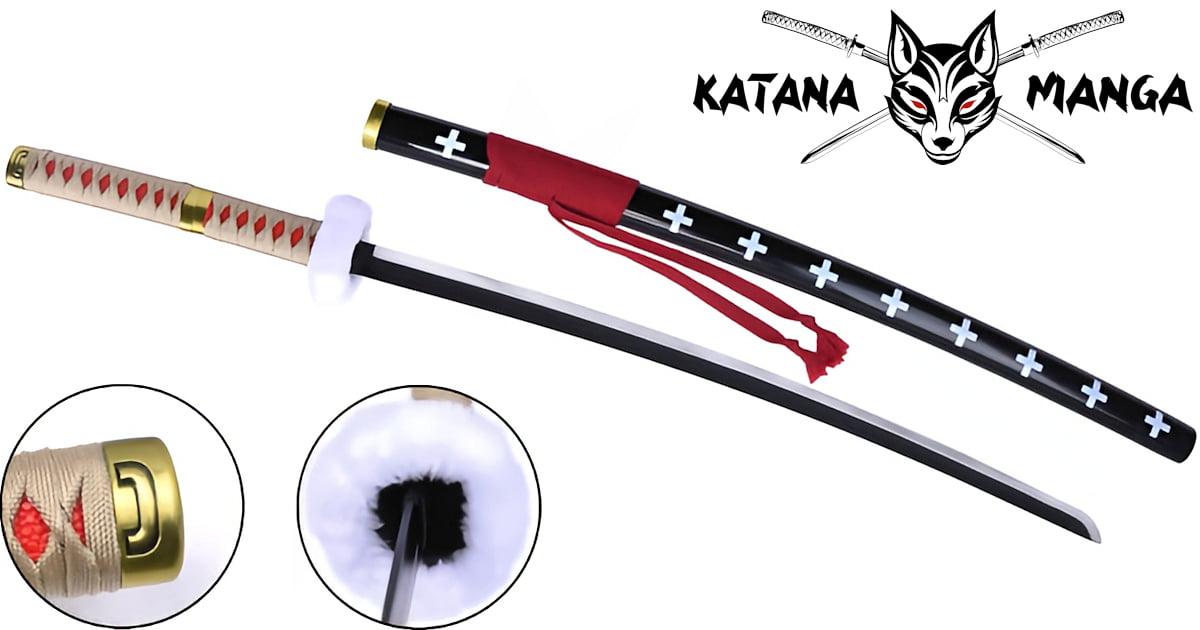 Katana de décoration « Sabre des Vents Croisés », lame en acier ...